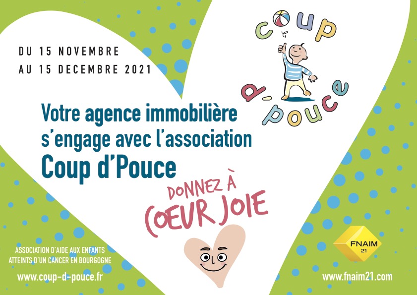 Votre agence immobilière s'engage avec l'association Coup d'Pouce | Les Toits de Lili